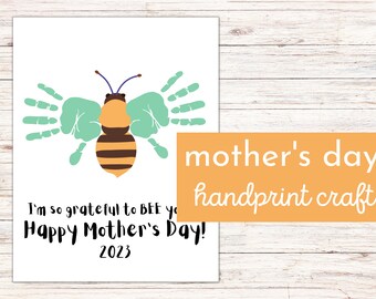Mother's Day Printable Handprint Craft for Kids and Babies - Etsy