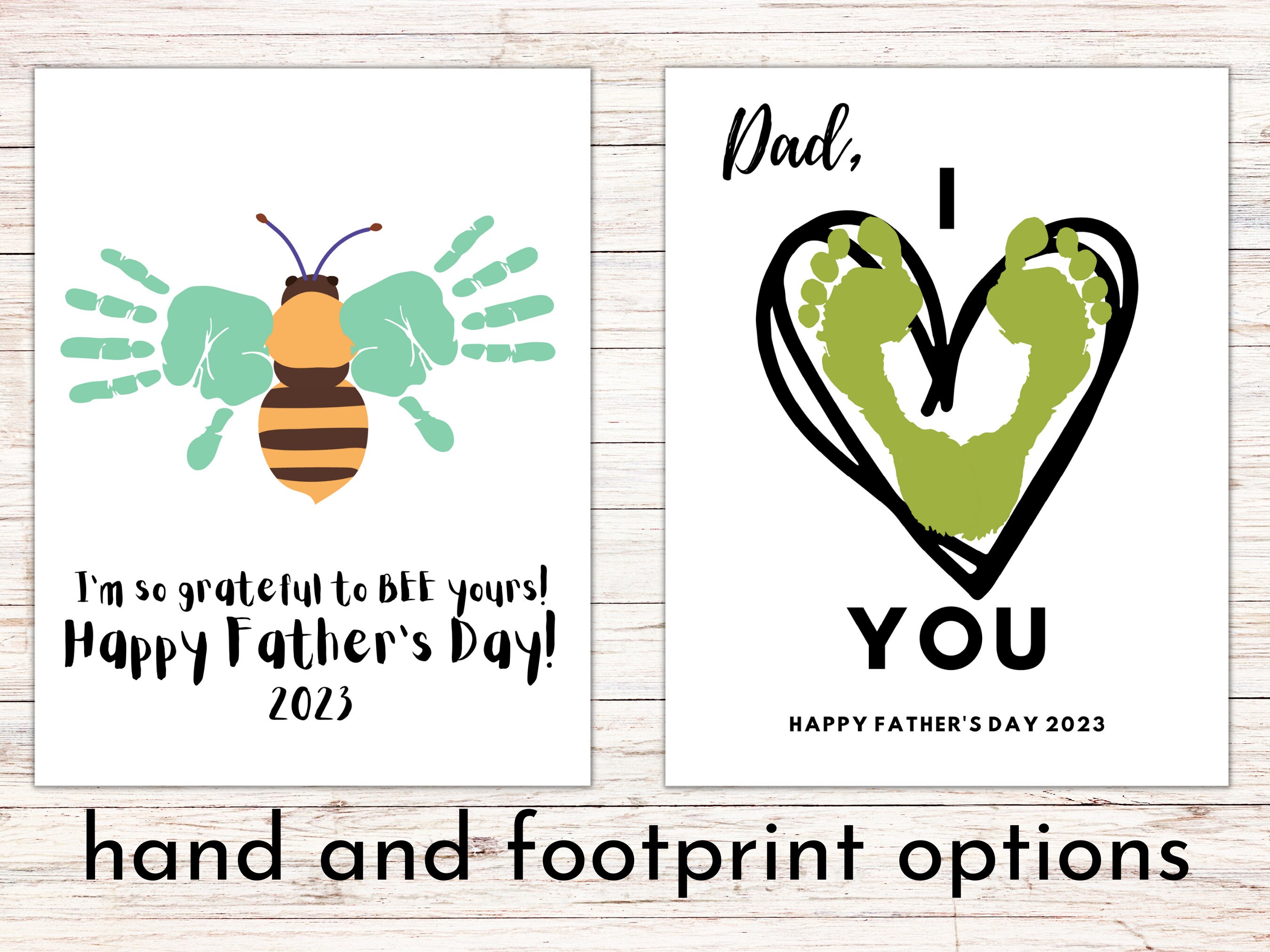 Father's Day Printable Handprint Craft for Kids & Babies - Etsy