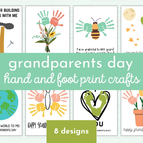 Grandparents Day Handprint Craft - Etsy