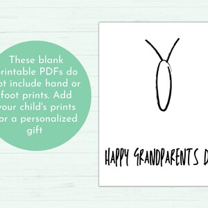 Grandparents Day Printable Handprint Footprint Craft for Kids & Babies ...
