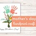 Mother's Day Printable Handprint Craft for Kids and Babies Floral ...