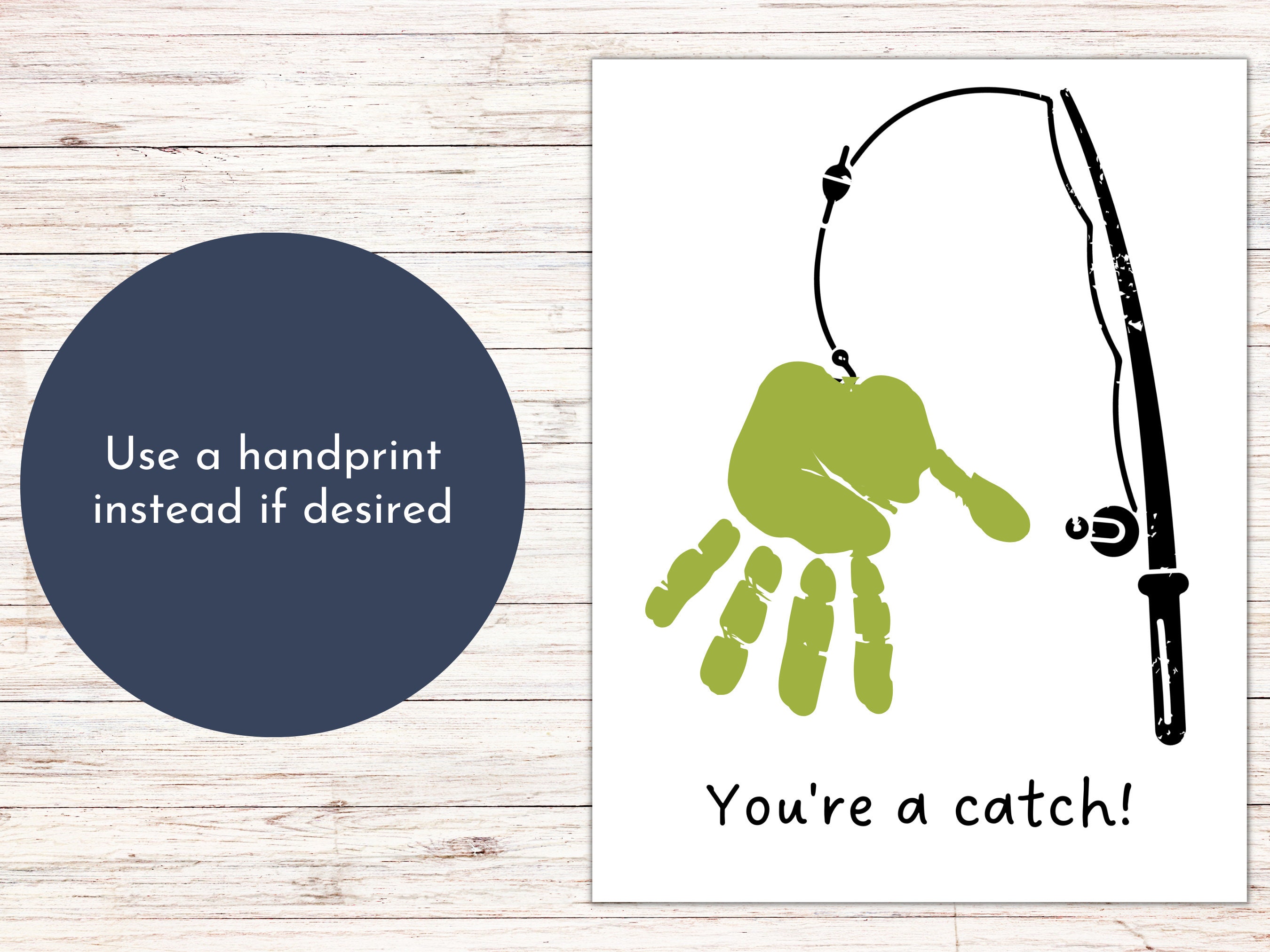 Printable Fish Footprint Craft for Kids & Babies | You're a Catch ...