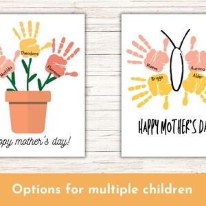 Mother's Day Printable Handprint Craft for Kids & Babies Bundle ...