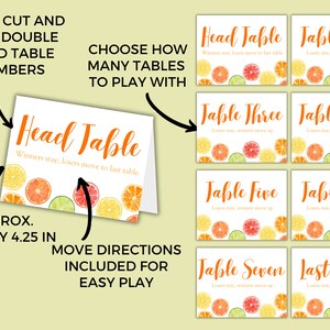 Printable Fruit Bunco Score Sheets | Summer Lemonade May June July ...