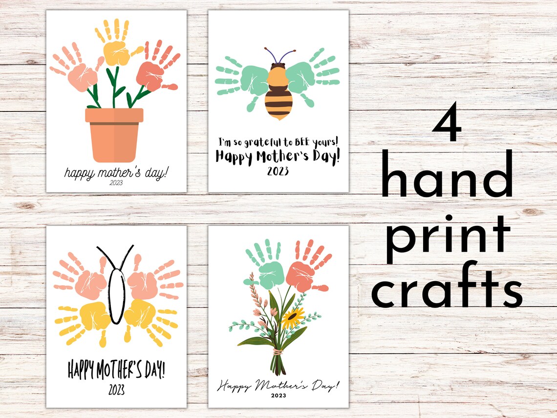 Mother's Day Printable Handprint Craft for Kids and Babies - Etsy