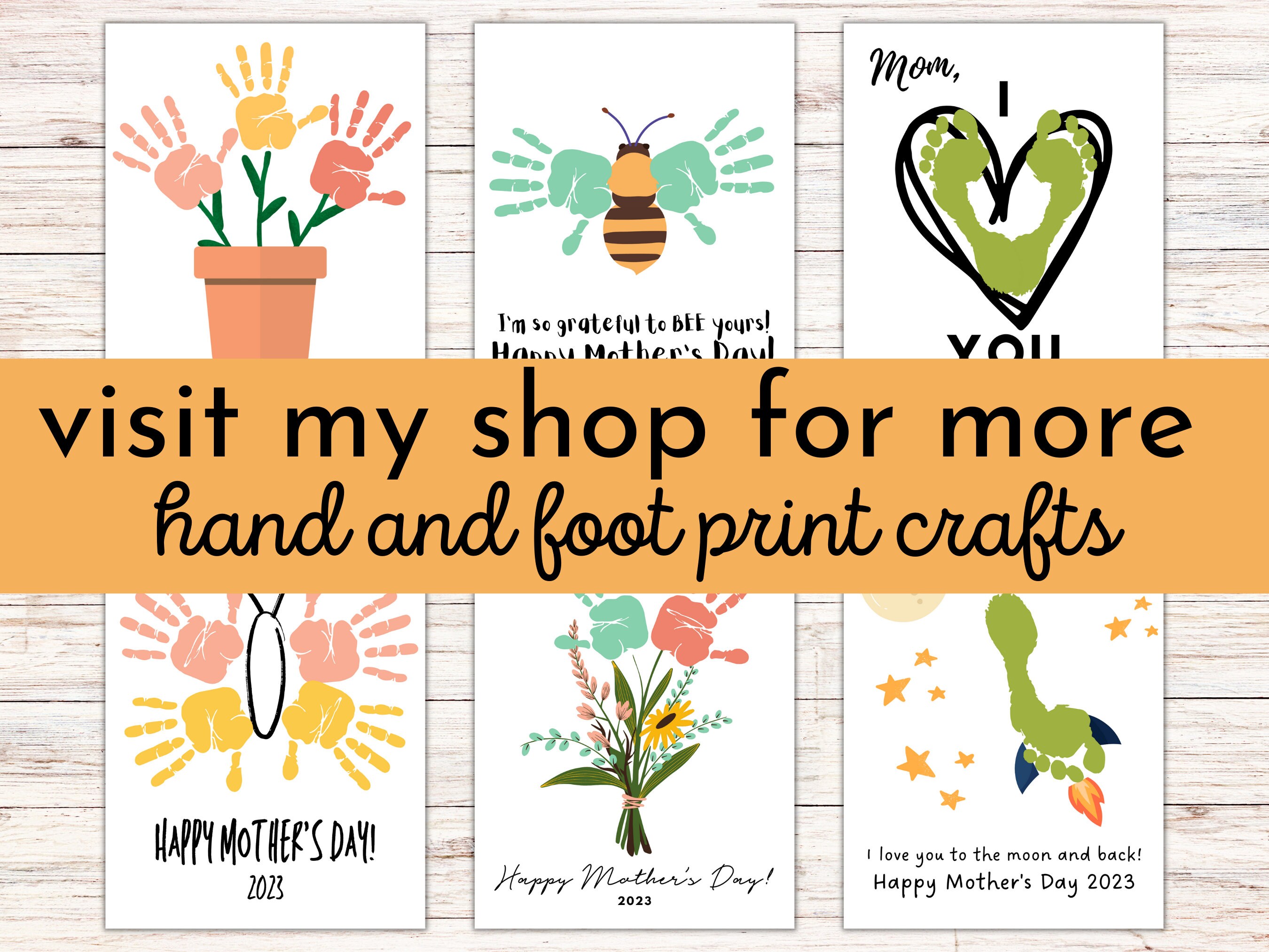 Mother's Day Printable Handprint Craft for Kids and Babies - Etsy
