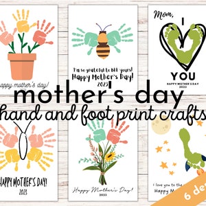 Mother's Day Printable Handprint Craft for Kids and Babies - Etsy