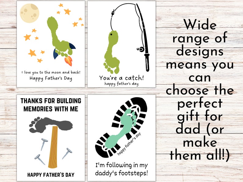 Father's Day Printable Handprint Craft for Kids & Babies Bundle ...