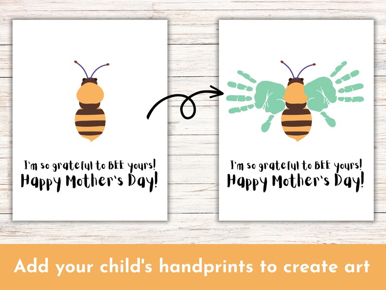 Mother's Day Printable Handprint Craft for Kids & Babies Bundle ...
