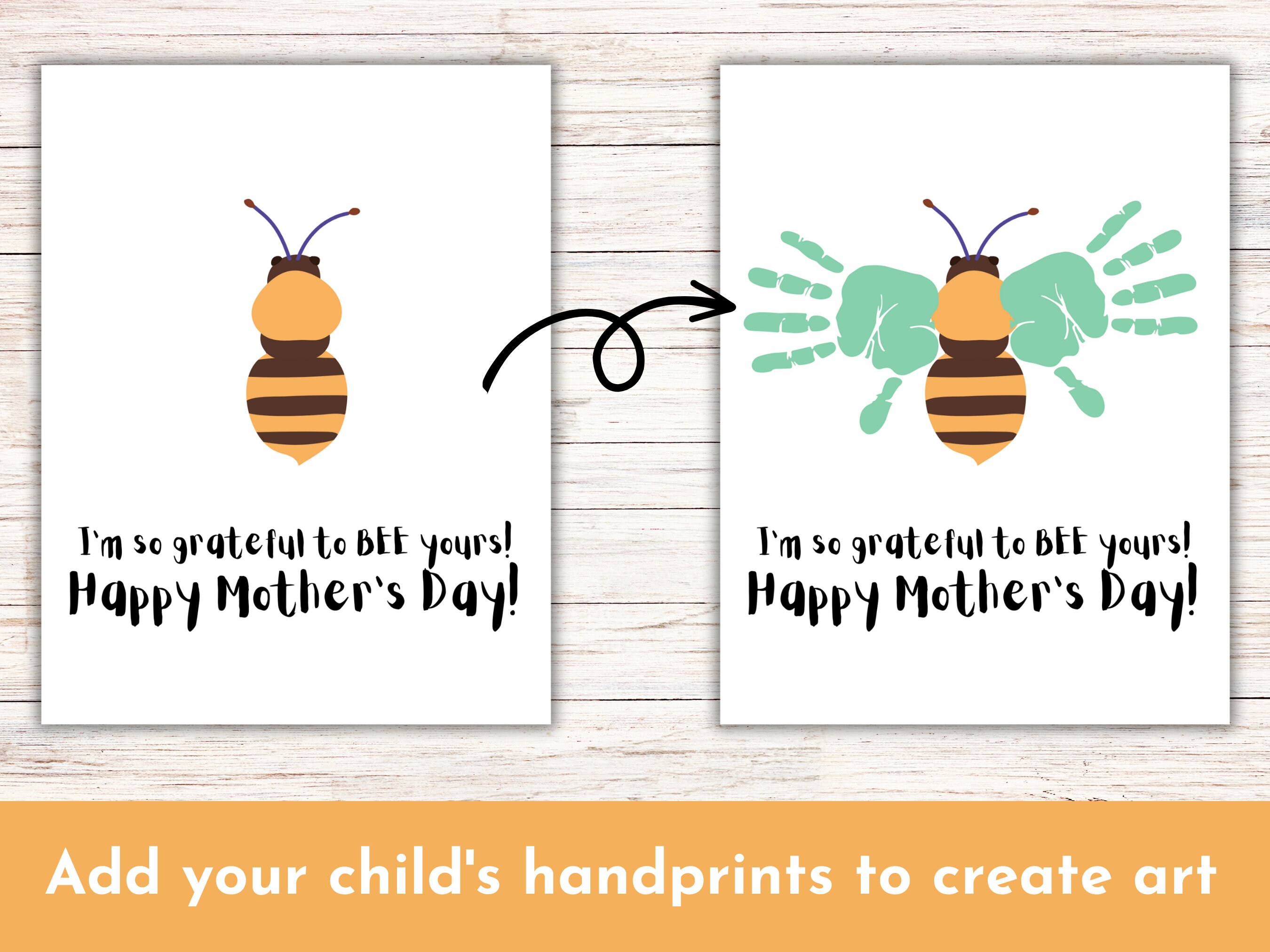 Mother's Day Printable Handprint Craft for Kids & Babies Bundle ...