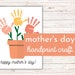 Mother's Day Printable Handprint Flower Pot Craft for Multiple Children ...