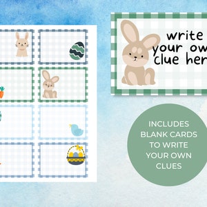 Easter Scavenger Hunt Printable Clues | Indoor Easter Egg Hunt for Kids ...