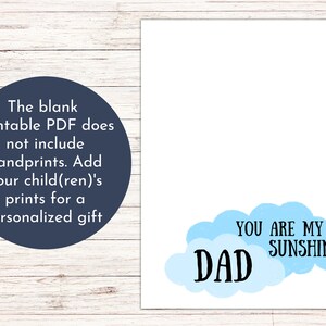 Father's Day Printable Sunshine Handprint Craft for Kids & Babies ...