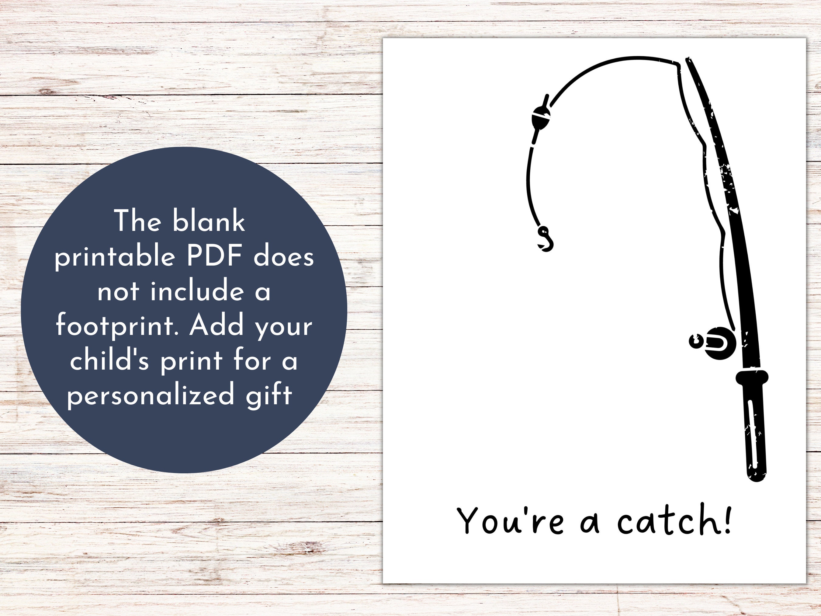 Printable Fish Footprint Craft for Kids & Babies | You're a Catch ...