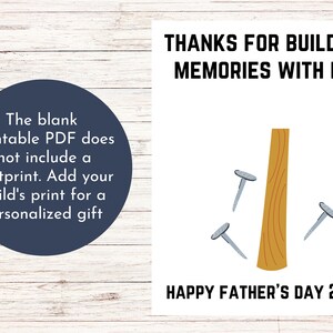 Father's Day Printable Footprint Craft for Kids & Babies | Hammer Foot ...
