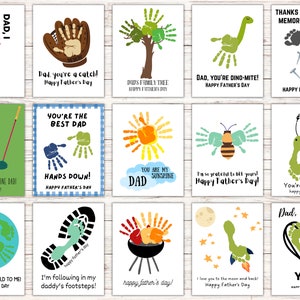 Father's Day Printable Handprint Craft for Kids & Babies Bundle ...