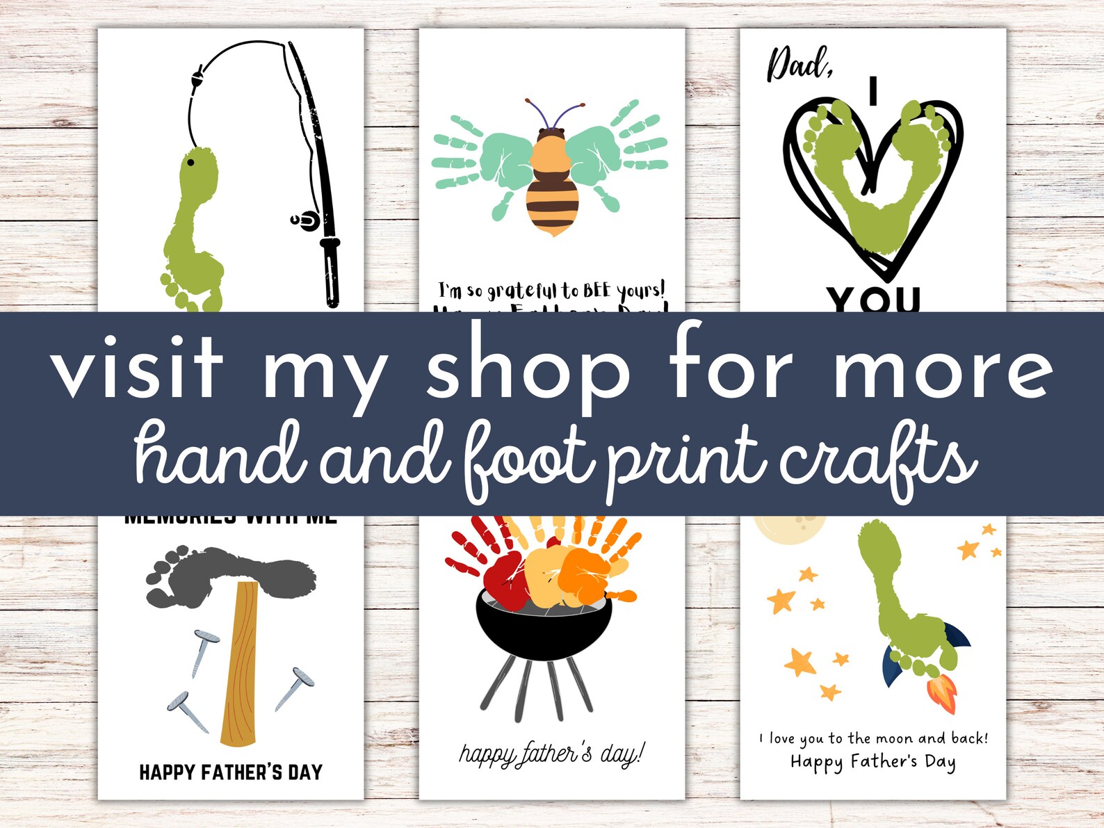 Father's Day Printable Footprint Craft for Kids & Babies | I Heart You ...