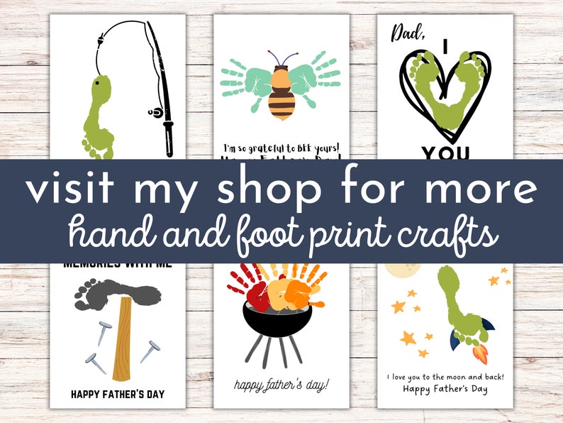 Father's Day Printable Footprint Craft for Kids & Babies | I Heart You ...