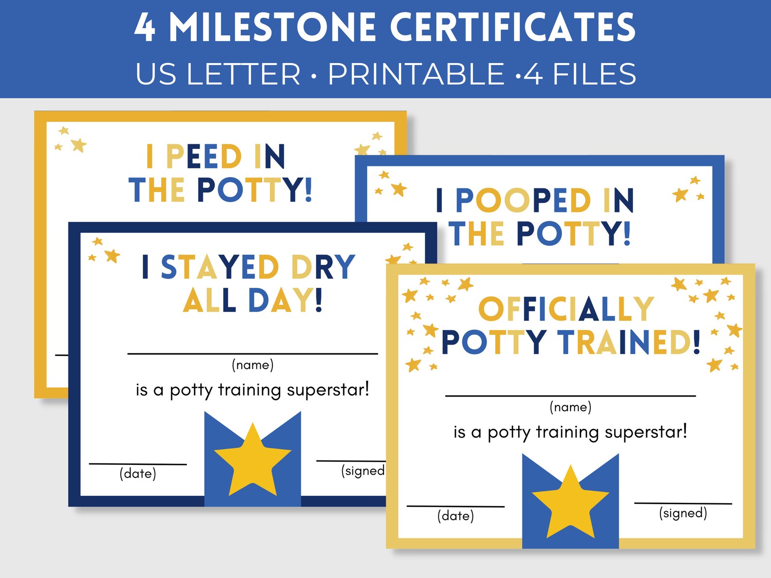 Space Themed Potty Training Printable Pack Potty Training Chart Potty ...