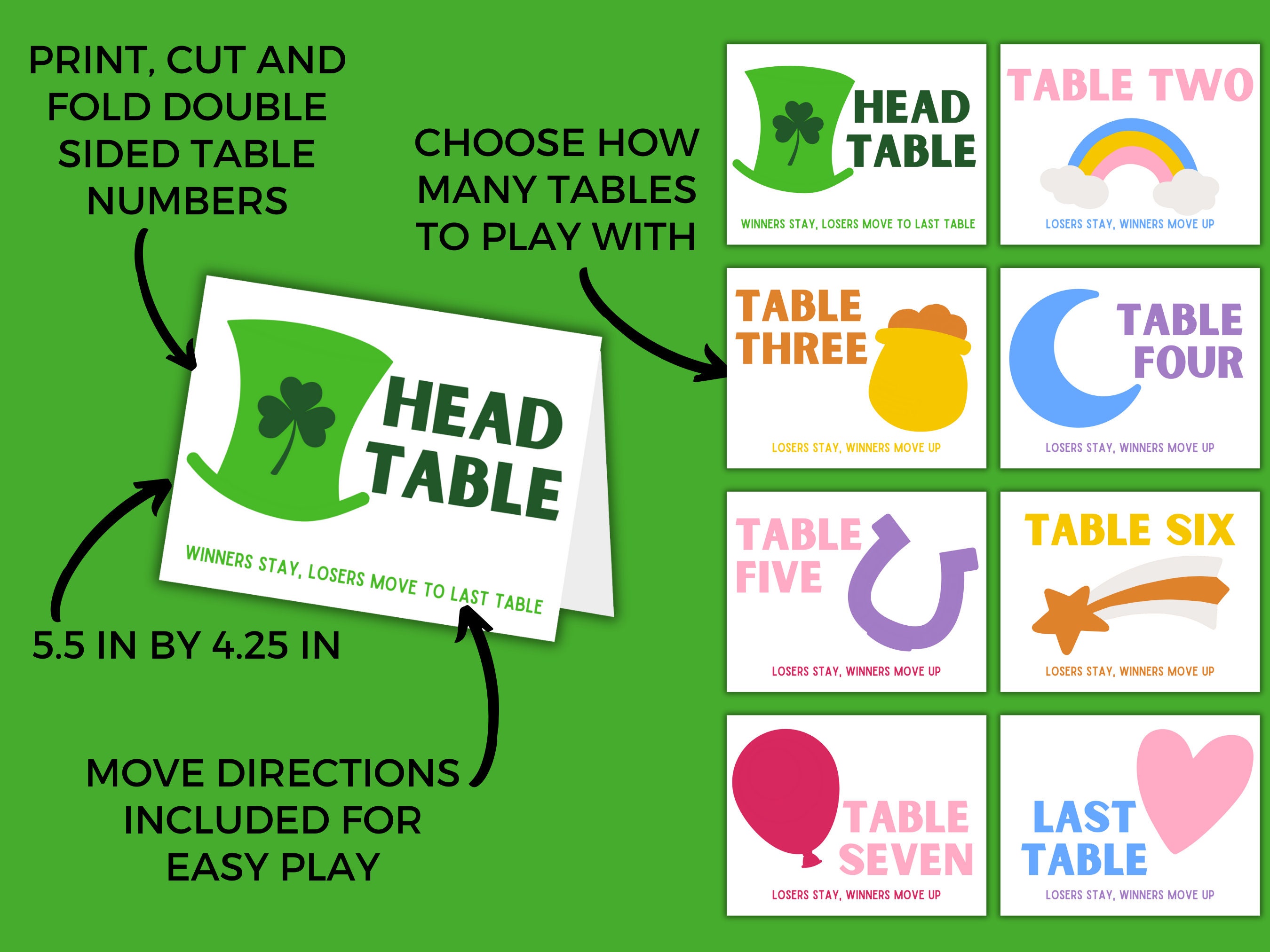 Printable Good Luck Charms Bunco Score Sheets | St Patrick's Day March ...