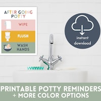 Potty Training Chart Printable | Toddler Toilet Reward Chart | Kids ...
