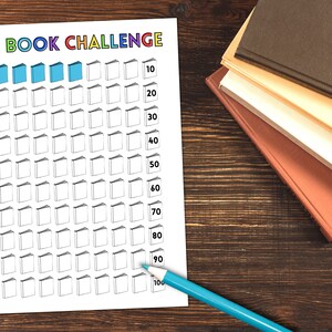 Summer Reading Chart | 100 Book Reading Challenge | Summer Reading Log ...