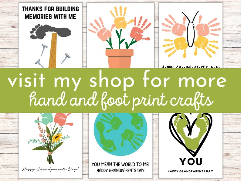 Grandparents Day Printable Fish Footprint Craft for Kids & Babies ...