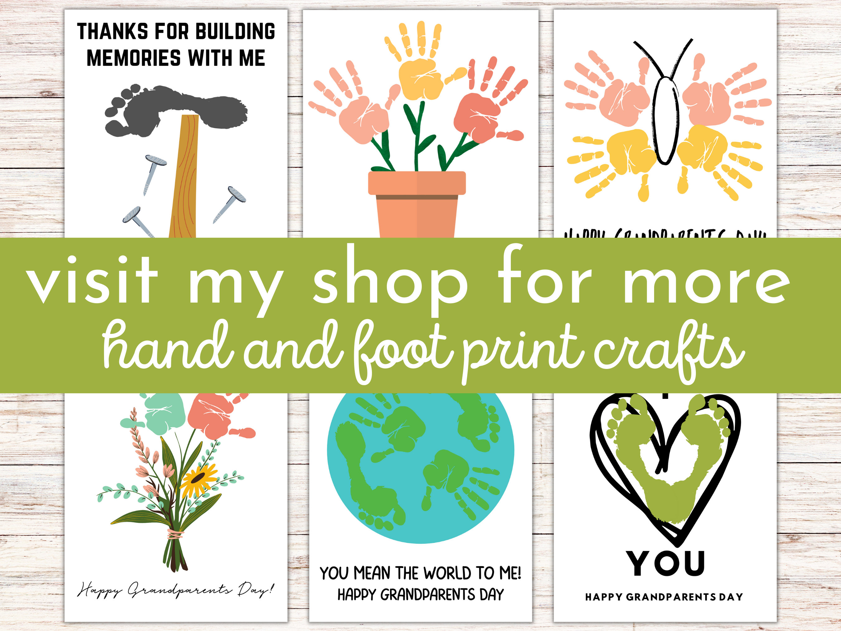 Grandparents Day Printable Fish Footprint Craft for Kids & Babies ...