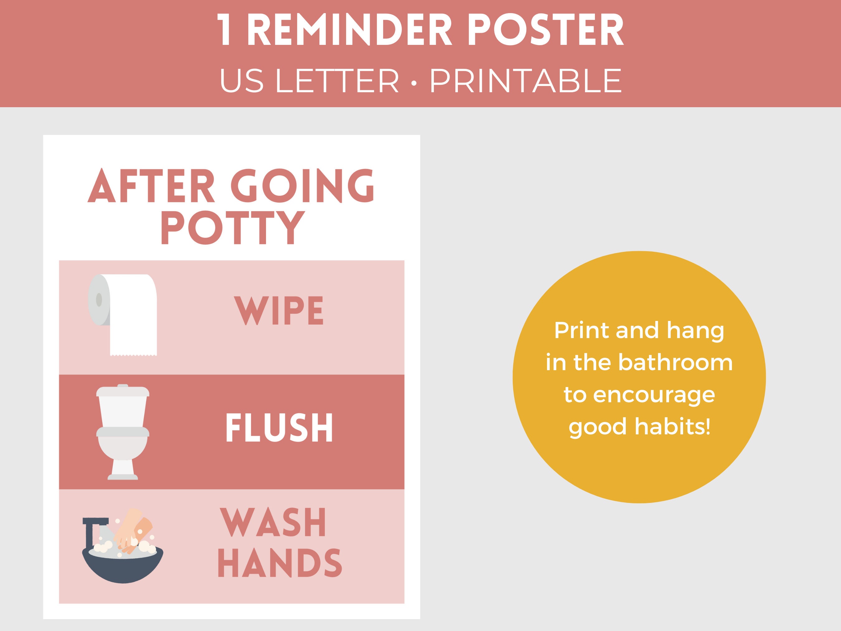 Rainbow Potty Training Printable Pack Potty Training Chart for Girls ...