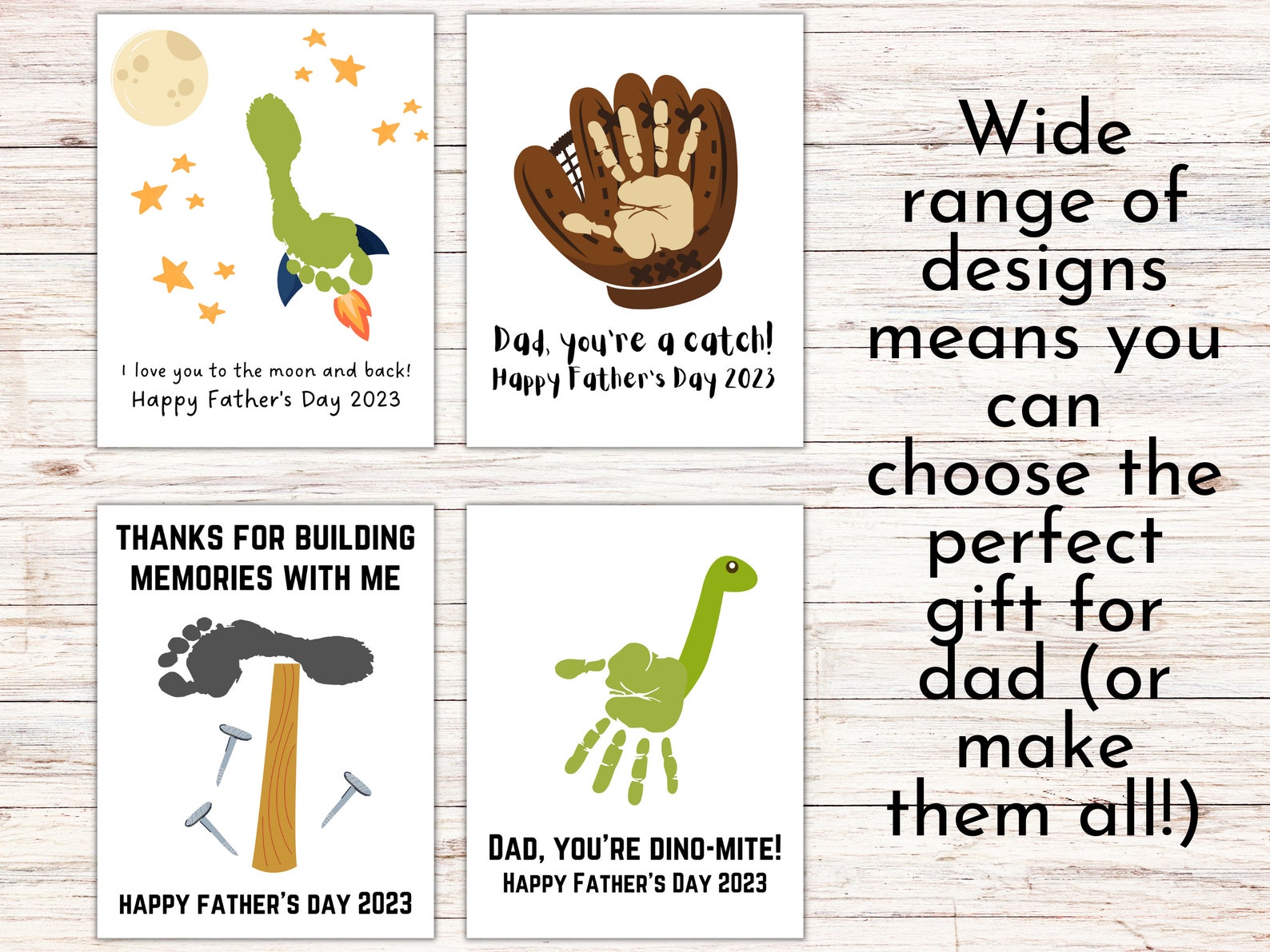 Father's Day Printable Handprint Craft for Kids & Babies - Etsy