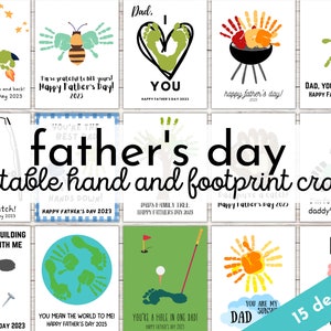 Father's Day Printable Handprint Craft for Kids & Babies - Etsy