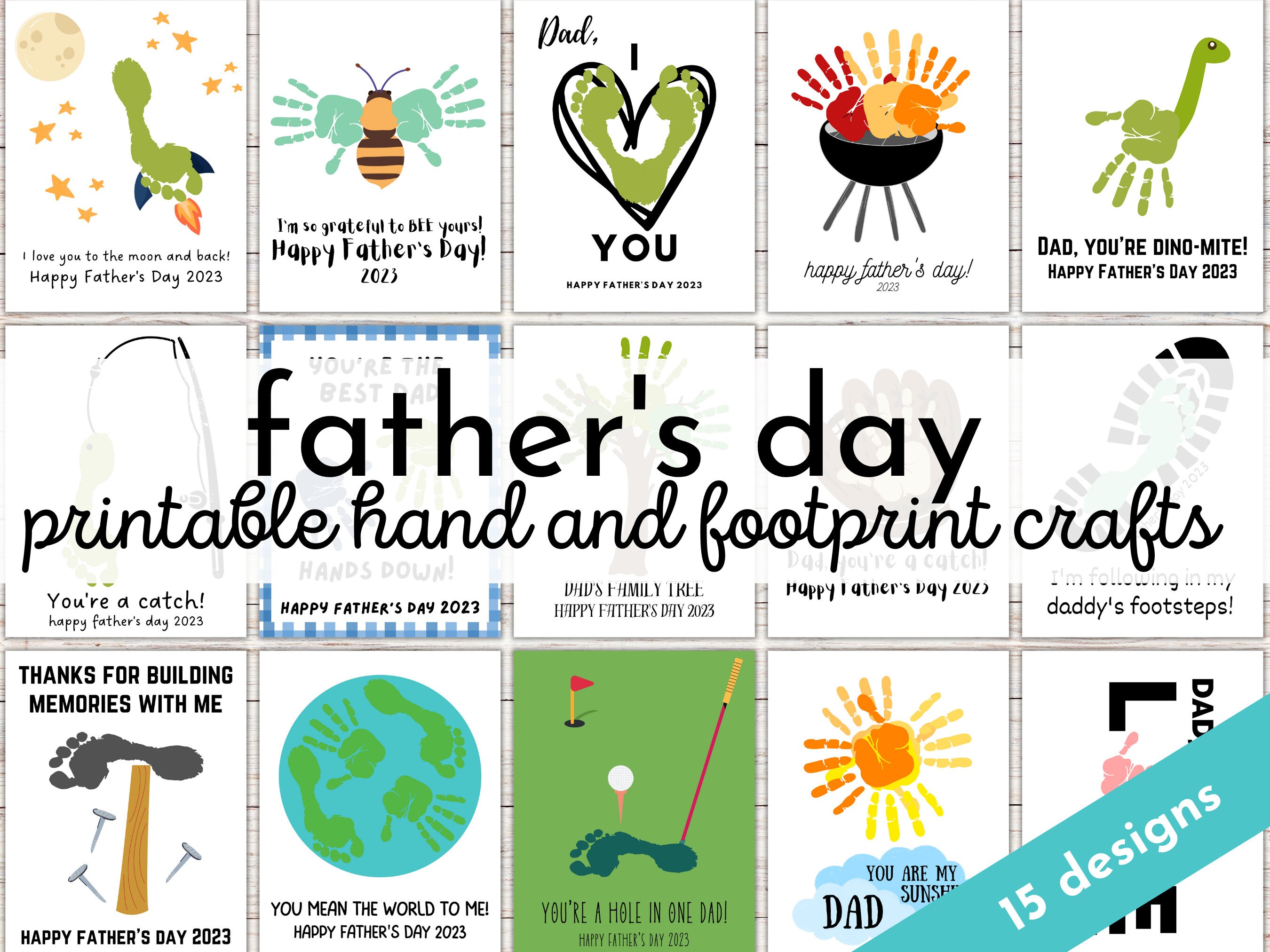 Father's Day Printable Handprint Craft for Kids & Babies - Etsy
