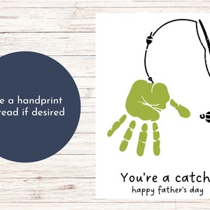 Father's Day Printable Fish Footprint Craft for Kids & Babies | Fishing ...