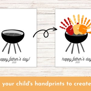 Father's Day Printable Handprint Craft for Kids & Babies - Etsy