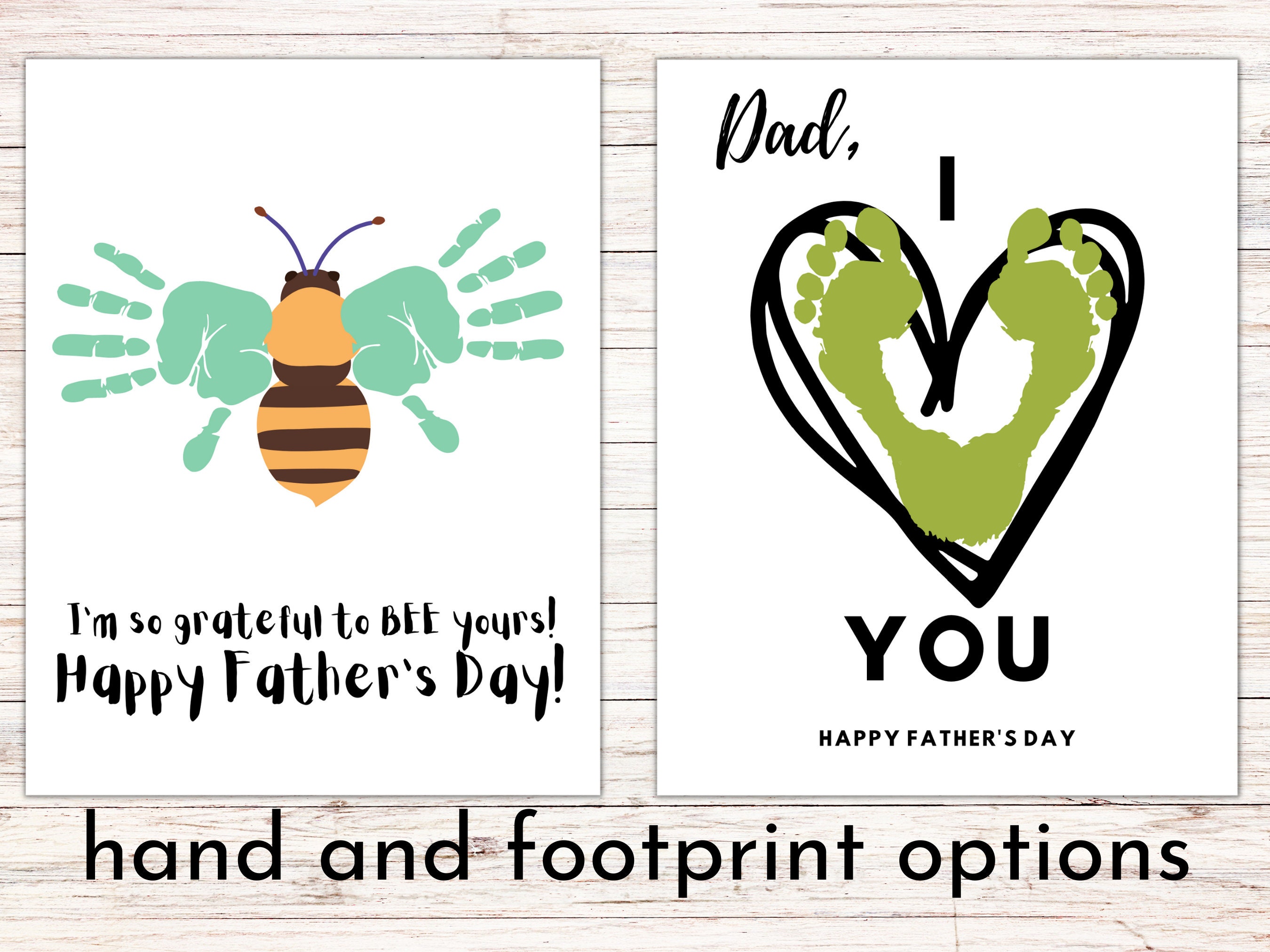 Father's Day Printable Handprint Craft for Kids & Babies Bundle ...