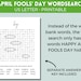 April Fools' Day Prank Printable Activities | Unsolvable Word Search ...