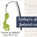 Father's Day Printable Fish Footprint Craft for Kids & Babies | Fishing ...