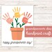 Grandparents Day Printable Handprint Flower Pot Craft for Multiple ...