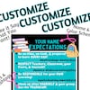 High School or Middle School Classroom Rules/expectations Poster Teal ...