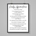 Daily Affirmations A4, A5, & A6 (NEW FONT) Digital Download - Etsy