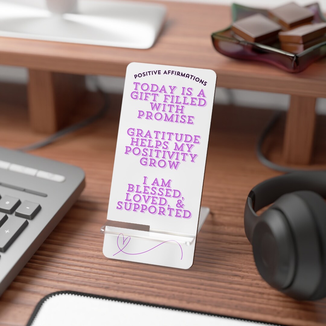 Positive Affirmations Smartphone Display Stand - Etsy