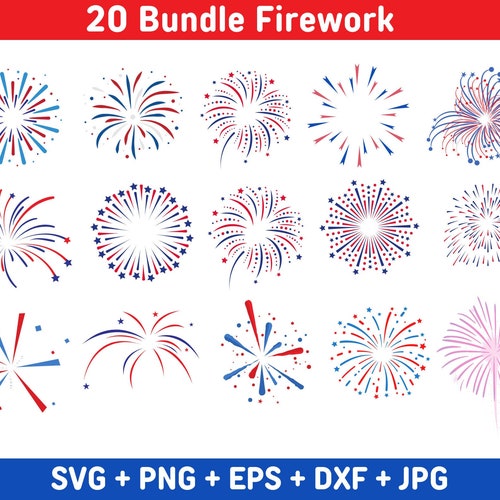 Fire Cracker Bundle SVG 4th of July Fireworks American - Etsy