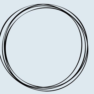 Double Circle Frame SVG - Geometric Circle Frame Border SVG - Geometric ...