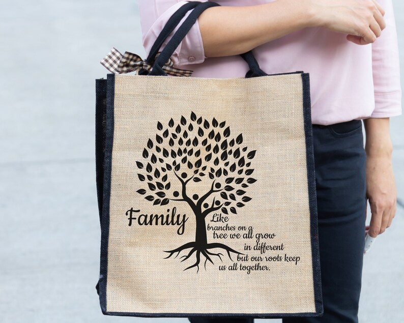 Family Tree With Quotation Svg, Family Reunion Svg, Tree of Life Svg ...