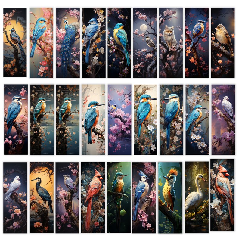 200+ Birds Bookmark Bundle, Bookmark Sublimation Designs, Flamingo ...