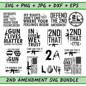2nd Amendment SVG Bundle, 2A 2nd Amendment, American Flag, Gun Flag ...