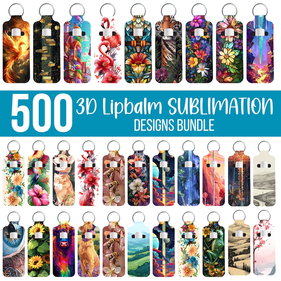 500 Skinny Lip Balm Holder, Lip Balm Holder Sublimation PNG, Lip Balm ...