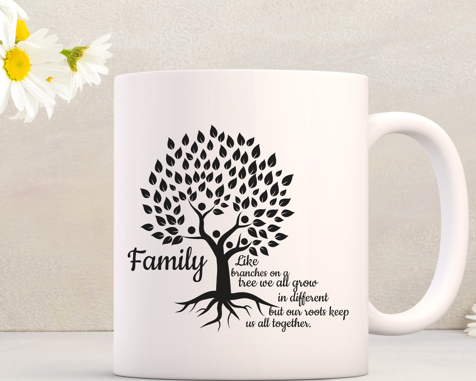 Family Tree With Quotation Svg, Family Reunion Svg, Tree of Life Svg ...