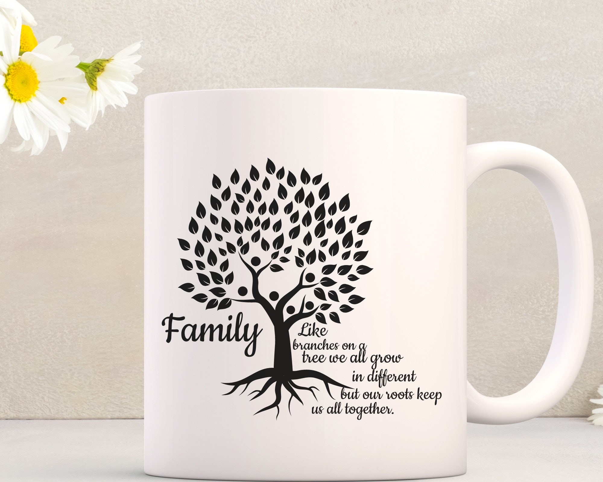 Family Tree With Quotation Svg, Family Reunion Svg, Tree of Life Svg ...