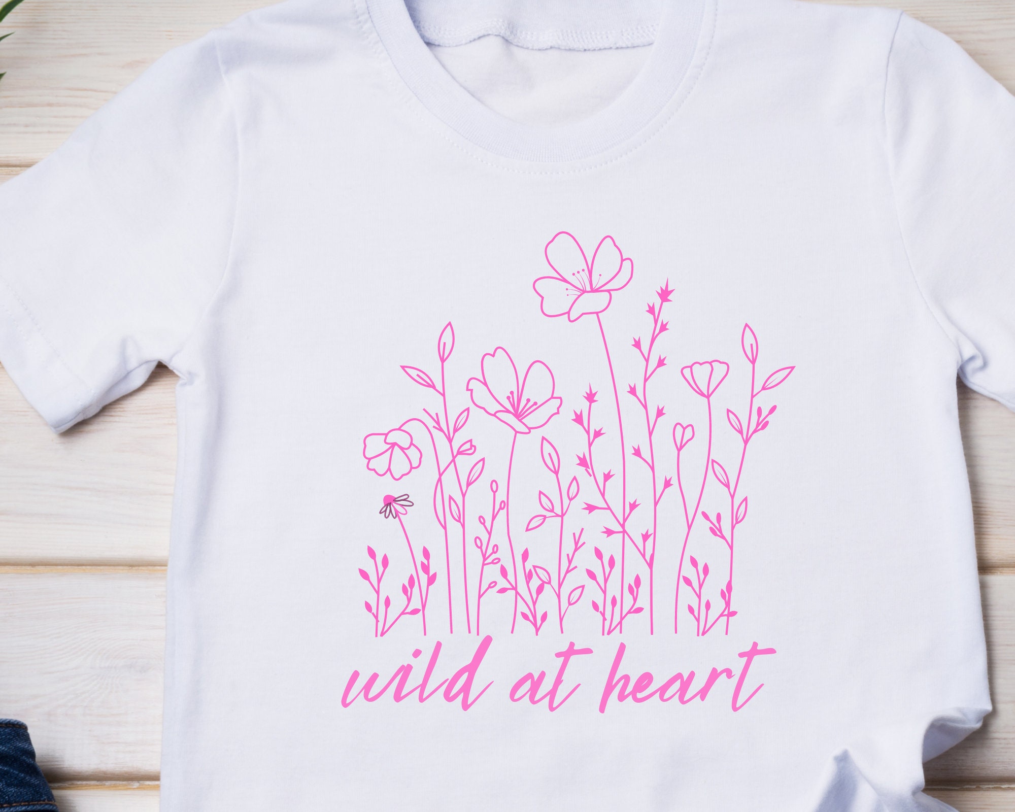 Wildflowers Svg Nature Svg Floral Frame Svg Split Monogram - Etsy